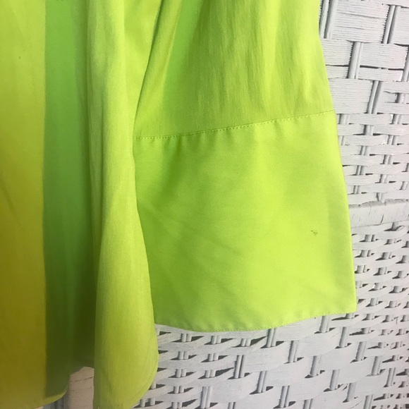 Fred David | Tops | Fred David Stretch Blouse Lime Green Women Top 4 ...